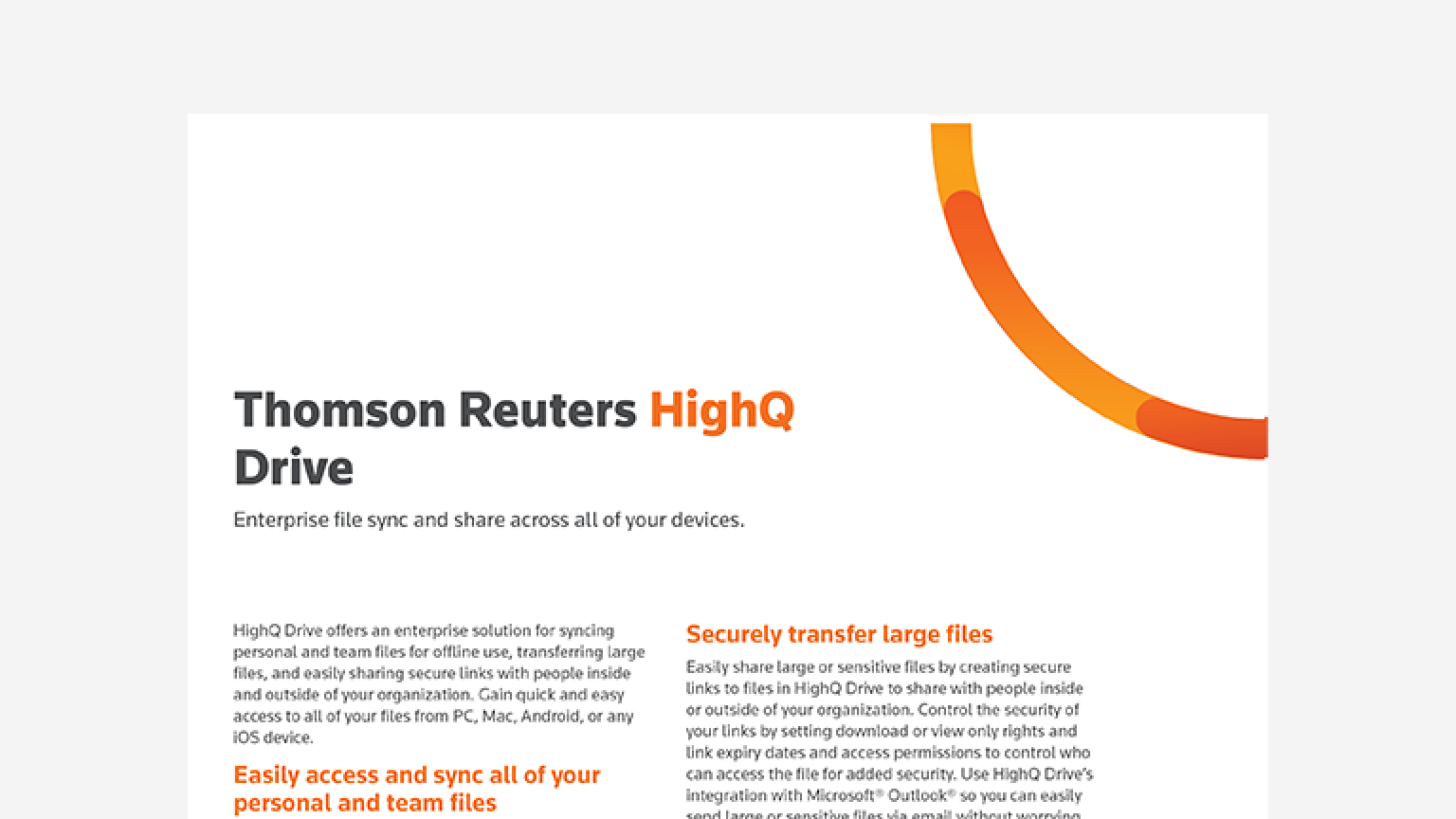 Team Collaboration - HighQ | Legal Solutions UK | Thomson Reuters