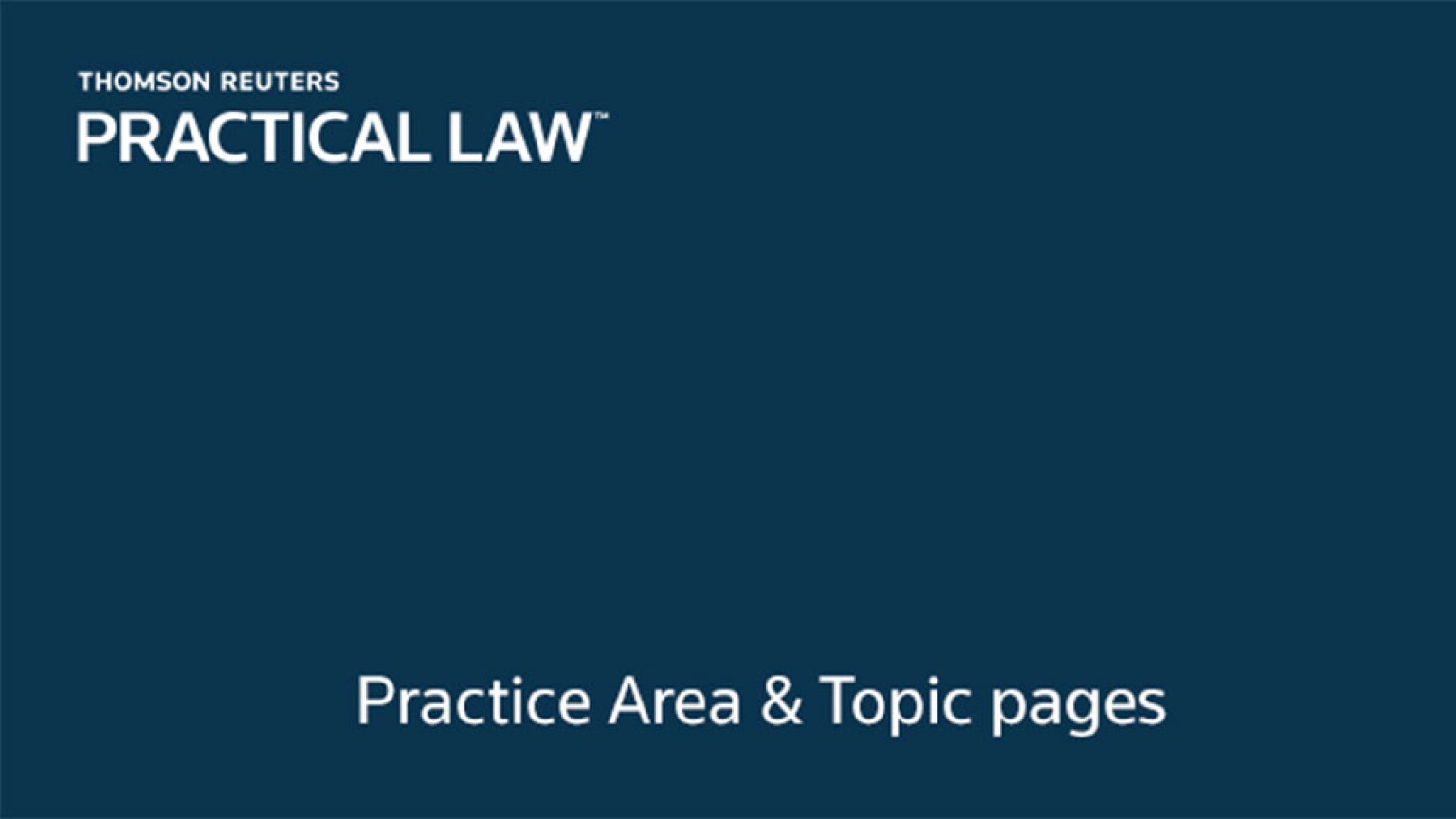Practical Law Training - Tutorials | Legal Solutions UK | Thomson Reuters