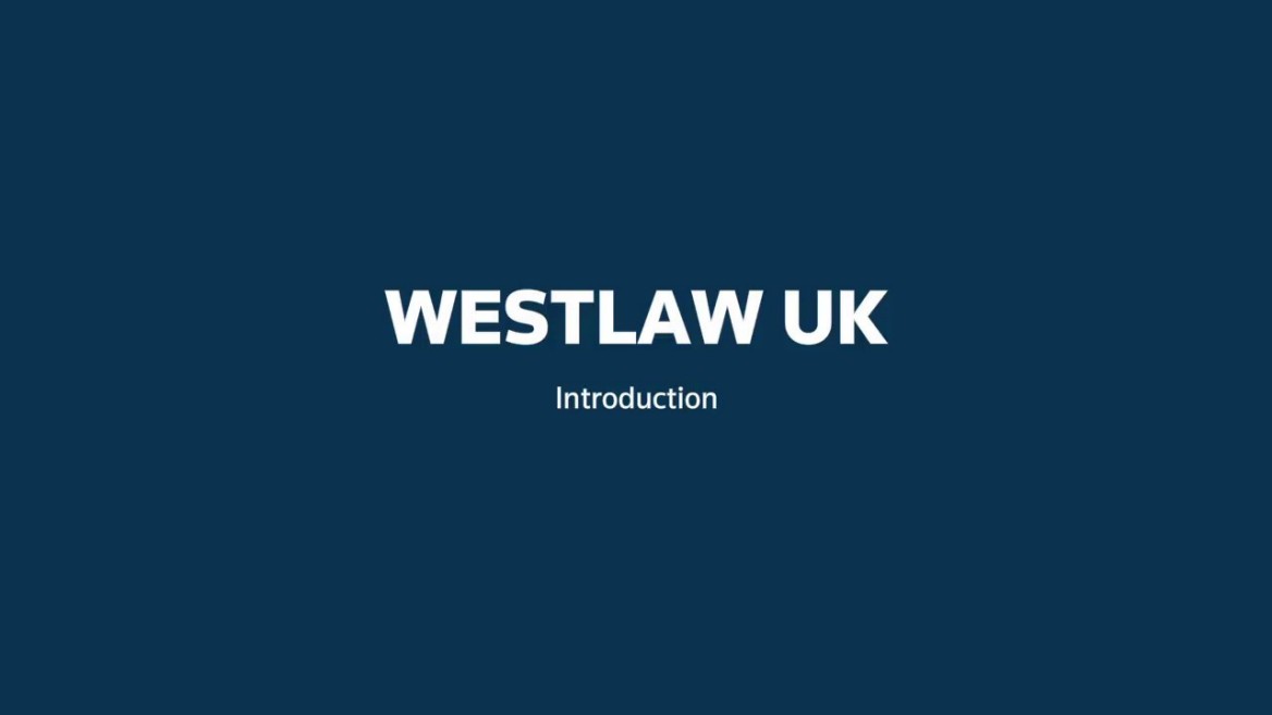 Westlaw UK Certification - getting started | Legal Solutions UK ...
